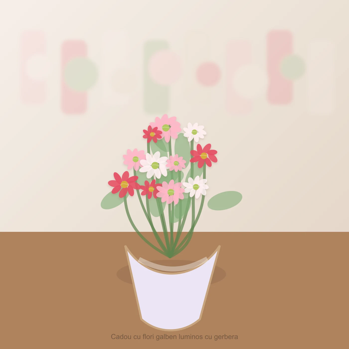 Cadou cu flori galben luminos cu gerbera - Florarie Online Bucuresti ...